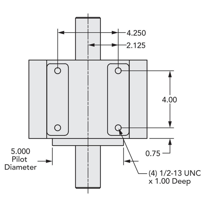 Model 928M Double-Male Overhung Load Adaptor