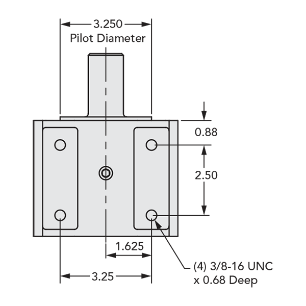 Model 512-6BS SAE A Mount Overhung Load Adaptors