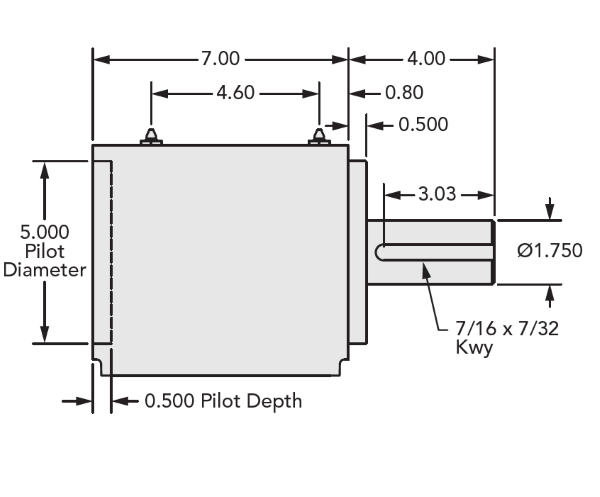 Model 950-14S SAE C Mount Overhung Load Adaptors | OHLA